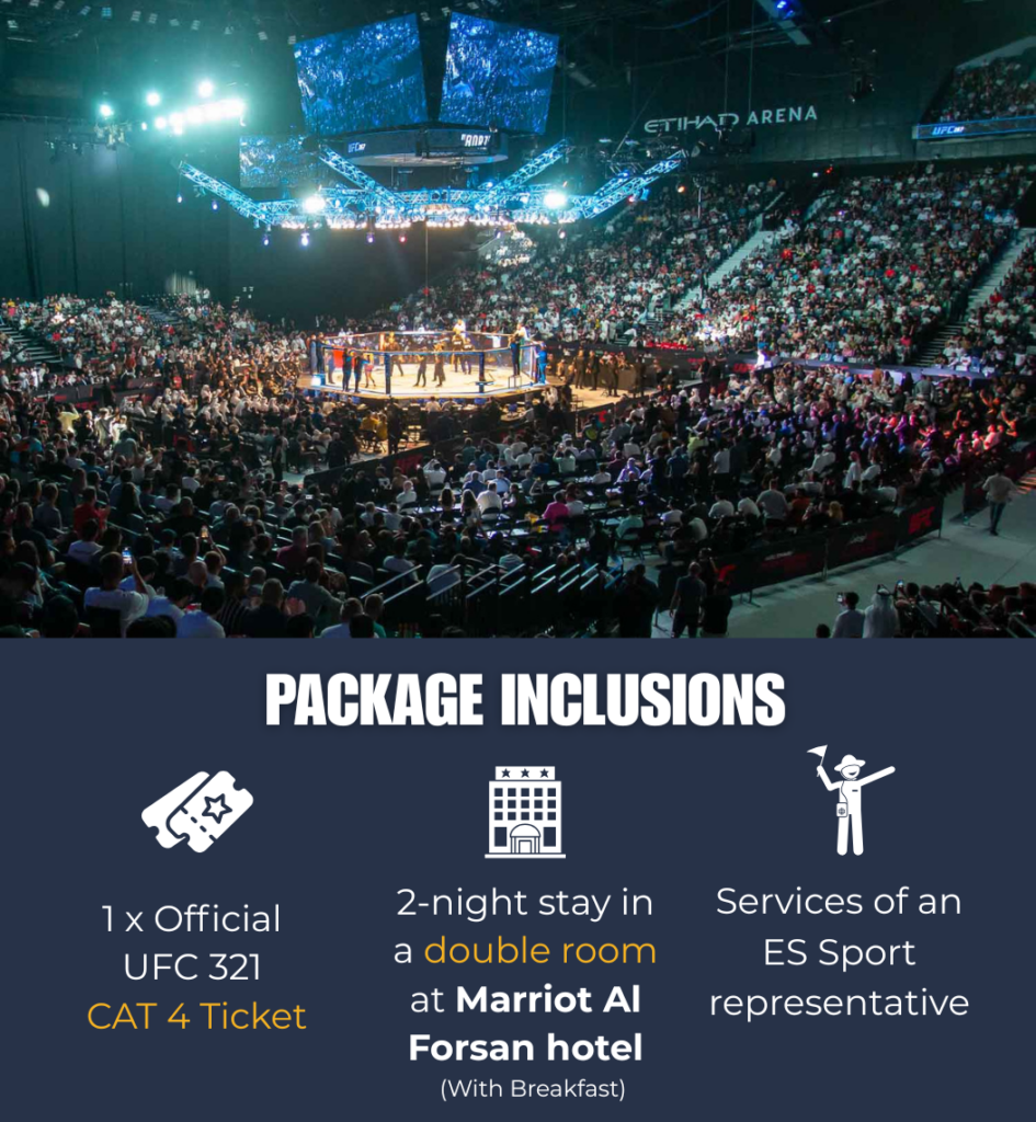 UFC 321 Abu Dhabi Tickets - Exclusive UFC Ticket Packages | ES Sport